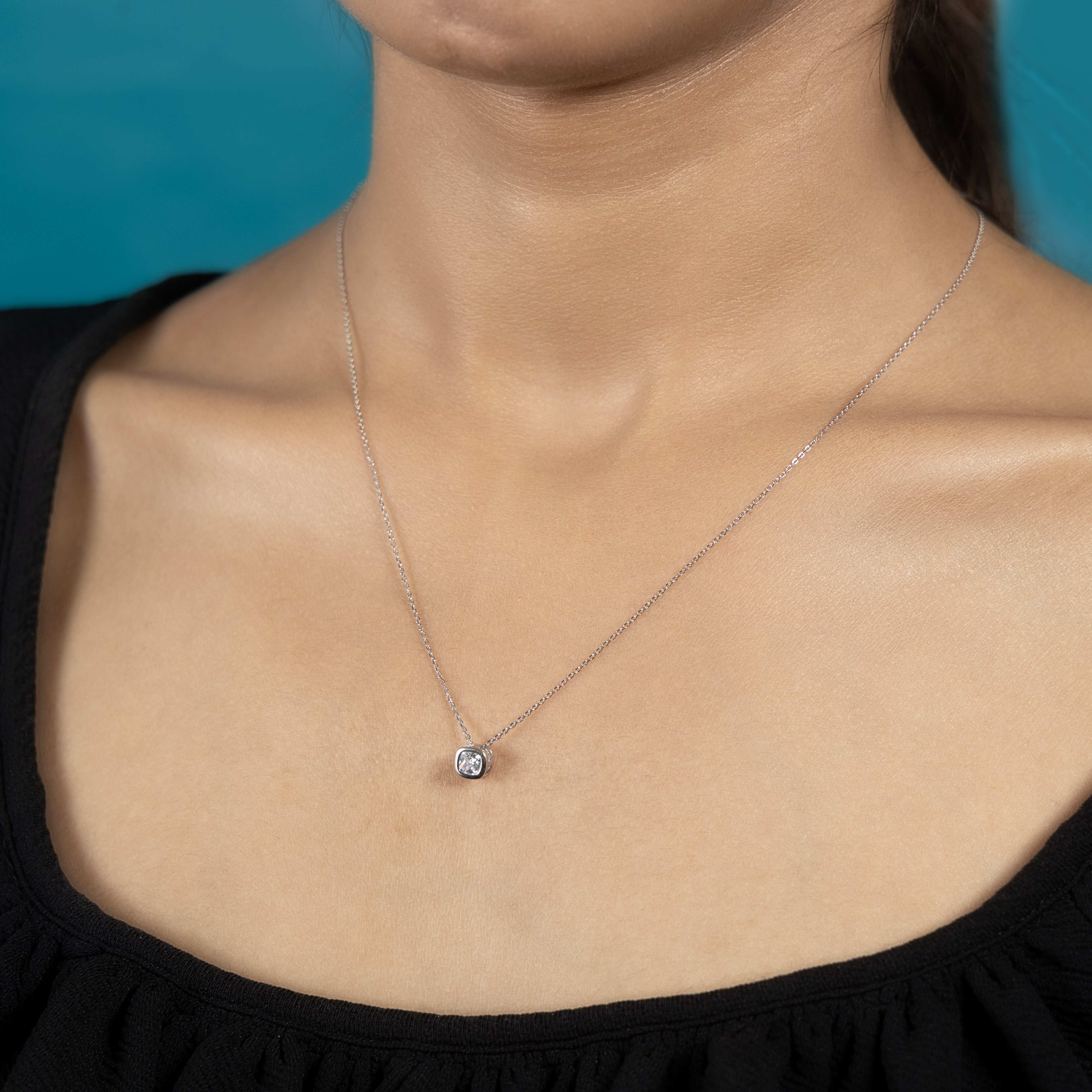 Buy Pure Silver Linea Charm Necklace | Lesha Silver